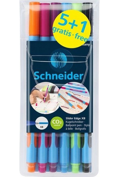 Schneider Slider Edge Xb 5+1 Tükenmez Kalem SCT718 Schneider Slider Edge Xb 5+1 Tükenmez Kalem SCT718