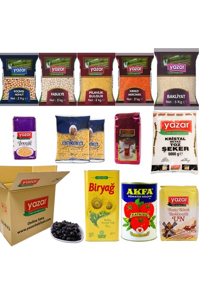 Yazar Ramazan Paketi 13 Parça 29 kg