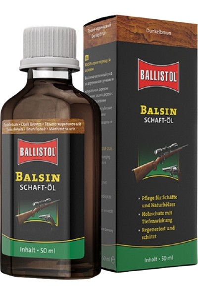 Ballistol Balsın Koyu Kahverengi 50ML Şaftöl Bey Av Ballistol Balsın Koyu Kahverengi 50ML Şaftöl Bey Av