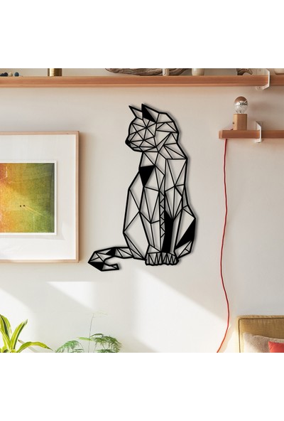 Bafidica Metal Tablo - Kedi Duvar Dekor - Ev Dekorasyon - Duvar Dekoru