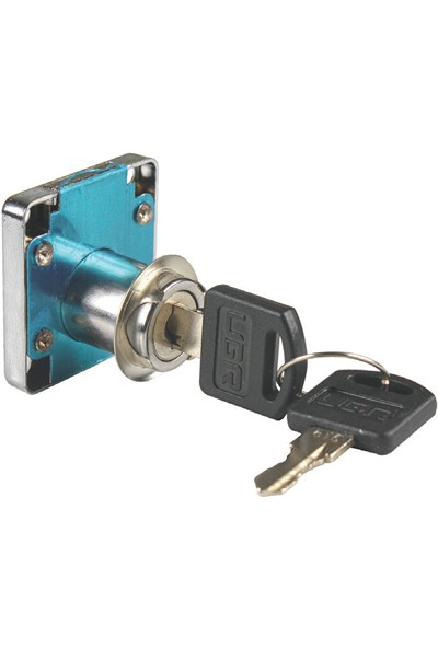 Ugr Kare Çekmece Dolap Kilidi 138 22 19 (Çift Anahtar)