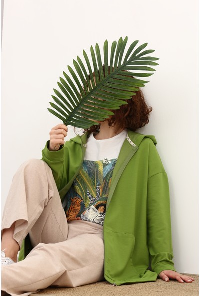 Ekrumoda Fermuarlı Hırka