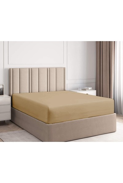 Ephemeris Pamuk Çift Kişilik Lastikli(Fitted) Penye Çarşaf - Kahve Ephemeris Pamuk Çift Kişilik Lastikli(Fitted) Penye Çarşaf - Kahve