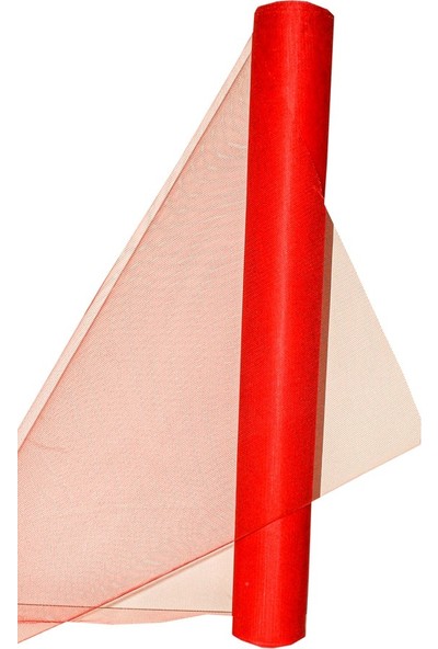 Dantelux Rulo Bohça Süsleme Tülü (25 M) 1590-C07 Kırmızı Dantelux Rulo Bohça Süsleme Tülü (25 M) 1590-C07 Kırmızı