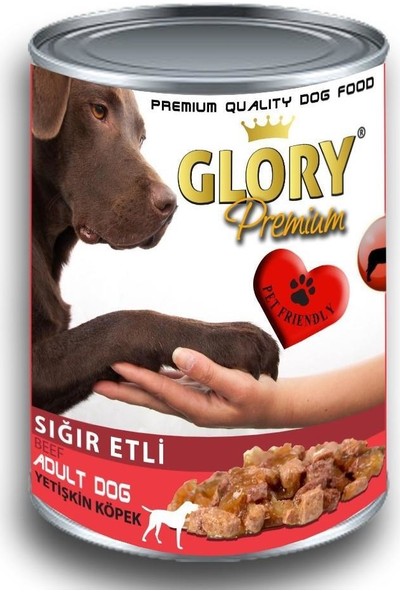 Glory Sığır Etli Yetişkin Köpek Konserve Yaş Mama 400 gr Glory Sığır Etli Yetişkin Köpek Konserve Yaş Mama 400 gr
