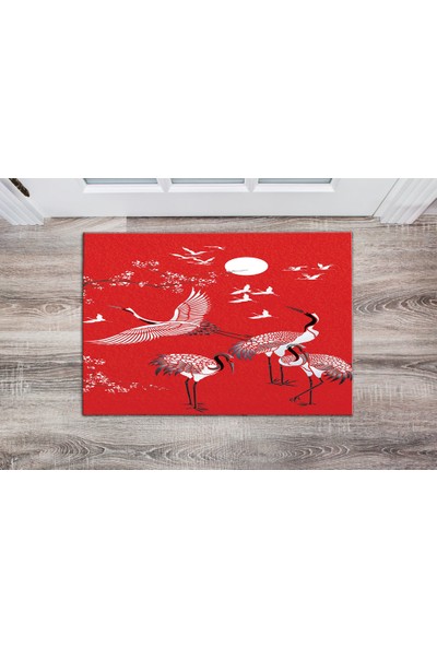 Kiparis Kırmızı Renkli Flamingo, Bina Içi ve Dışı Paspası Kiparis Kırmızı Renkli Flamingo, Bina Içi ve Dışı Paspası