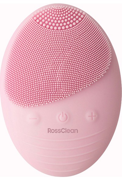 RossClean Pro Yüz Temizleme ve Masaj Cihazı -5 Kademeli -Fototerapi Modu -Kablosuz Şarjlı- Açık Pembe