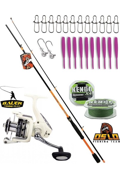 Bauer White 10 Oslo Rocky 210 cm 8-12 gr Lrf Olta Takımı Seti Bauer White 10 Oslo Rocky 210 cm 8-12 gr Lrf Olta Takımı Seti