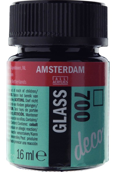 Amsterdam Cam Boyası 16 ml Black Amsterdam Cam Boyası 16 ml Black