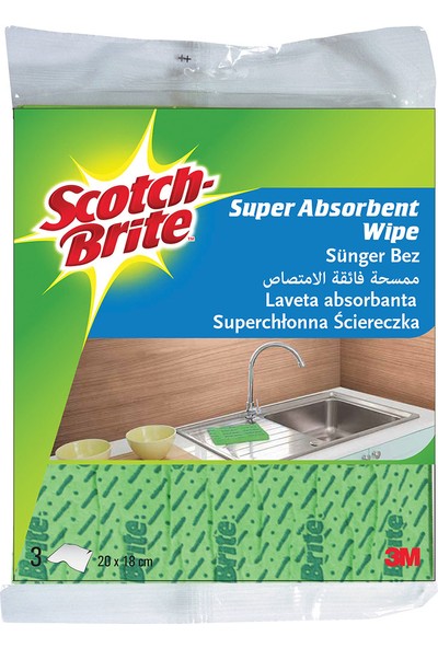 Scotch Brite Scotch-Brite Sünger Bez 3 Adet