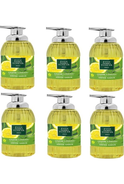 Eyüp Sabri Tuncer Zeytinyağlı Çeşme Limonu Köpük Sabun 6 x 500 ml Eyüp Sabri Tuncer Zeytinyağlı Çeşme Limonu Köpük Sabun 6 x 500 ml