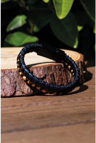 Ala Aksesuar Kahverengi Ithal Derive Doğal Boncuk Bileklik