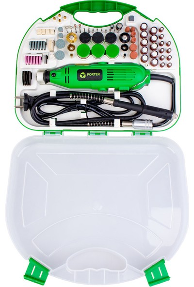 Portek Mini Taşlama Seti Kalıpçı 180W PRT011 Portek Mini Taşlama Seti Kalıpçı 180W PRT011