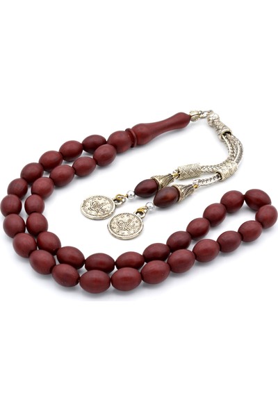 Murty99 Usta Işi Koyu Kırmızı Fiber Tesbih 003