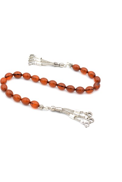 Murty99 Arpa Kesim Kahverengi Toz Pres Kehribar Zaza Tesbih