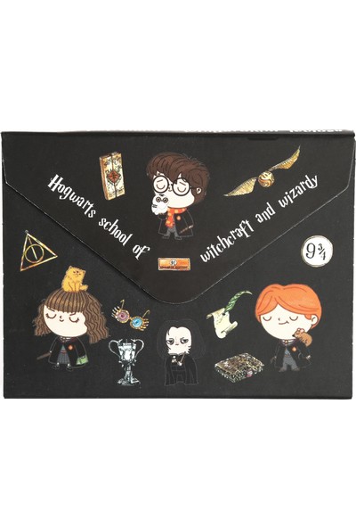 Vuki Mektup Şeklinde Çıtçıtlı Mini Çek Kopar Defter Harry