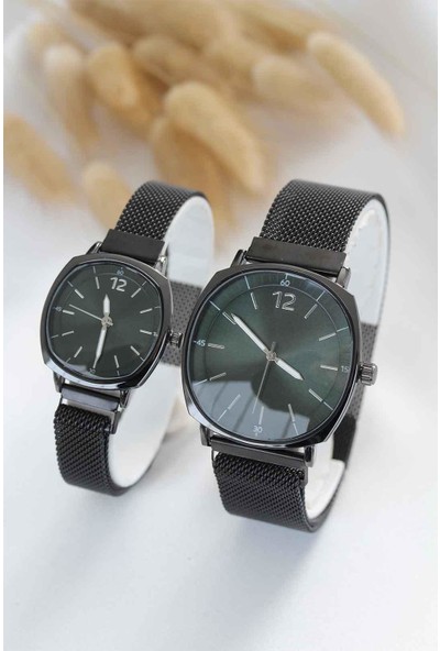 Ebijuteri Füme Hasır Metal Mıknatıs Kordonlu Sevgili Saatleri Ebijuteri Füme Hasır Metal Mıknatıs Kordonlu Sevgili Saatleri