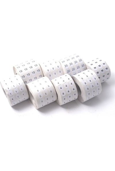 Gençler Etiketleme Makinesi Numaralı Etiket 4 No