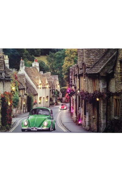 Hobimania Kanvas Tablo Yeşil ve Pembe Vosvos LED Işıklı 50X70 cm Duvar Dekorasyon Tablo Moda Hobimania Kanvas Tablo Yeşil ve Pembe Vosvos LED Işıklı 50X70 cm Duvar Dekorasyon Tablo Moda