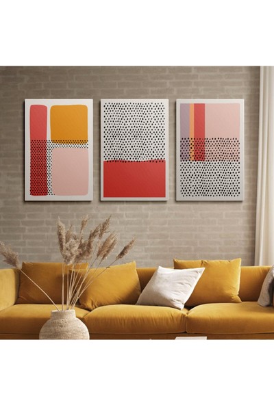 Hobimania Kanvas Tablo Soft Sanatsal Noktasal Modern Tuval Dekorasyon Moda Tablo Set 70X100 cm Hobimania Kanvas Tablo Soft Sanatsal Noktasal Modern Tuval Dekorasyon Moda Tablo Set 70X100 cm