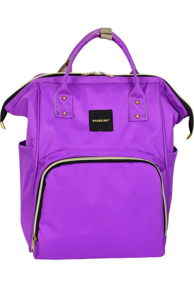 ikon market Çok Amaçlı Anne Bebek Bakım Sırt Çantası Klasik Mor