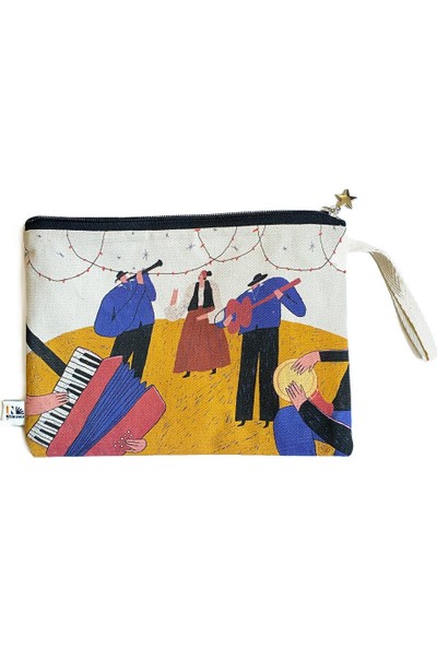 Nesin Yayınevi Astarlı Gabardin El Çantası Nesin Yayınevi Astarlı Gabardin El Çantası