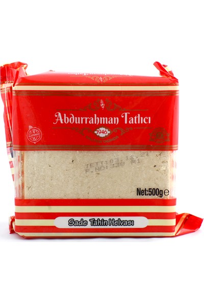 Abdurrahman Tatlıcı Sade Tahin Helvası 500 gr Abdurrahman Tatlıcı Sade Tahin Helvası 500 gr