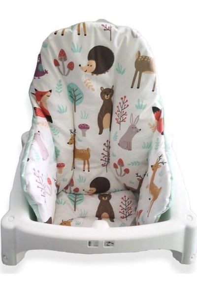 Bebek Özel Bebek Çocuk Mama Sandalyesi Minderi Doğa Desenli/yıldızlı