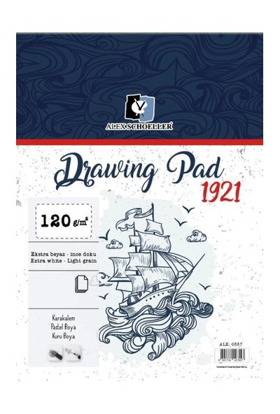 Alex Scheoller Drawing Pad 120 gr A5 - 50 Yaprak Alex Scheoller Drawing Pad 120 gr A5 - 50 Yaprak