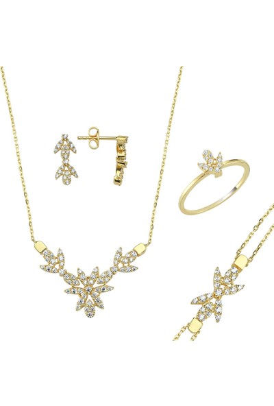 Altınköşe Altın Nişan Seti 14 Ayar AKSM005