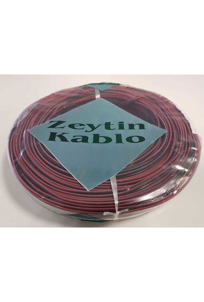 Zeytin 2x0.75 Kordon Kodlu Siyah Ses Kablosu - 100 Metre Zeytin 2x0.75 Kordon Kodlu Siyah Ses Kablosu - 100 Metre
