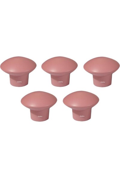 5 Adet Mat Pembe Mantar Düğme Kulp Çekmece Dolap Mobilya Kulpu 5 Adet Mat Pembe Mantar Düğme Kulp Çekmece Dolap Mobilya Kulpu