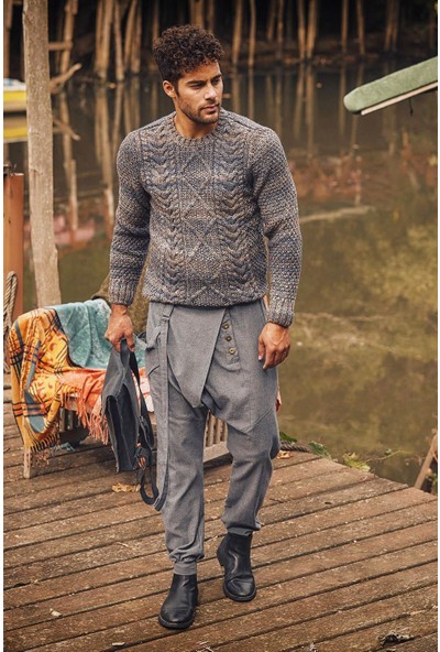 Los Banditos Kruvaze Elastik Paça Erkek Şalvar Pantolon