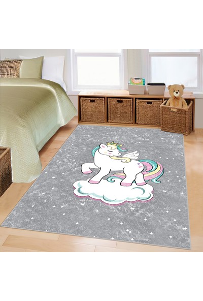 Jungle Halı Jungle Ikon JP25 Unicorn Çocuk Odası Halısı