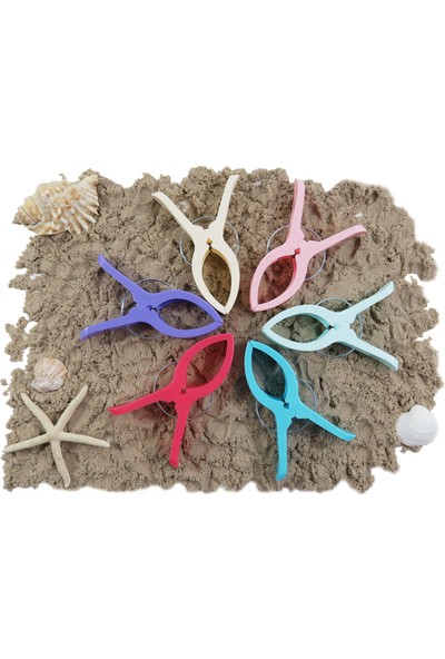 Go İthalat Plaj Havlu Mandalı - Şezlong Mandalı - Mandal Xl 2 Adet