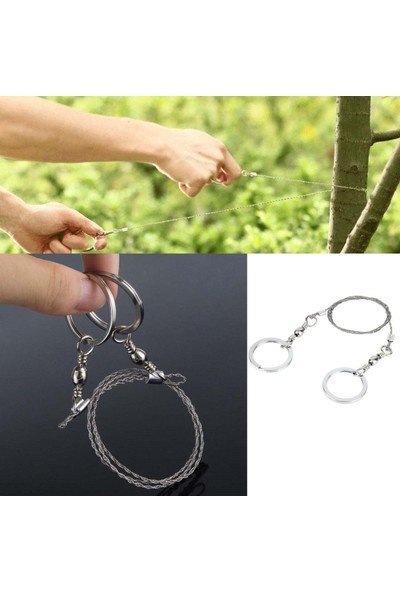 Qniay Kampçı ve Dağcı Mini Zincir Ağaç Plastik Cep Testeresi