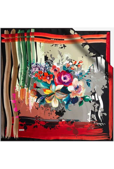 Aker 90X90 İpek Krep Saten Aker 90X90 İpek Krep Saten