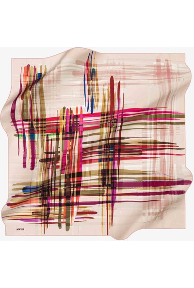 Aker 90X90 İpek Krep Saten