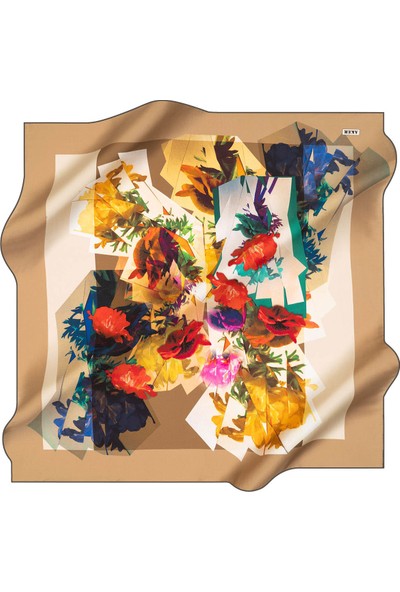 Aker 90X90 İpek Krep Saten