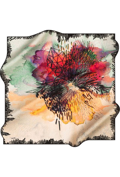 Aker 90X90 İpek Krep Saten