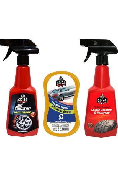 GD24 Lastik Parlatıcı ve Jant Temizleyici 500 ml GD24 Lastik Parlatıcı ve Jant Temizleyici 500 ml