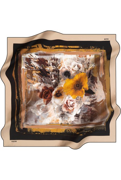 Aker 90X90 İpek Krep Saten