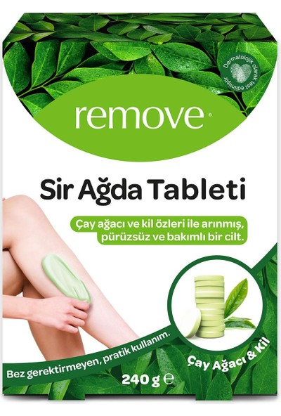 Remove Sir Ağda Tableti Çay Ağacı & Kil Remove Sir Ağda Tableti Çay Ağacı & Kil