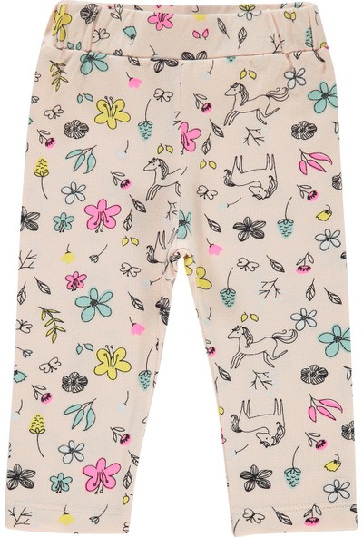 Civil Baby Kız Bebek Uzun Tayt 6-18 Ay Somon