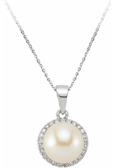 Sirius Pırlanta Taşlı Inci Kolye 0423P0008