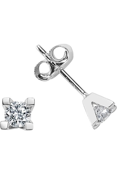 Sirius G Renk 0,41 Karat Pırlanta Tektaş Küpe 0423E0005