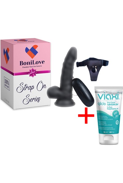 Bonilove Strap On Series 15 cm 10 Modlu Belden Bağlamalı Titreşimli Realistik Penis+Jel Bonilove Strap On Series 15 cm 10 Modlu Belden Bağlamalı Titreşimli Realistik Penis+Jel