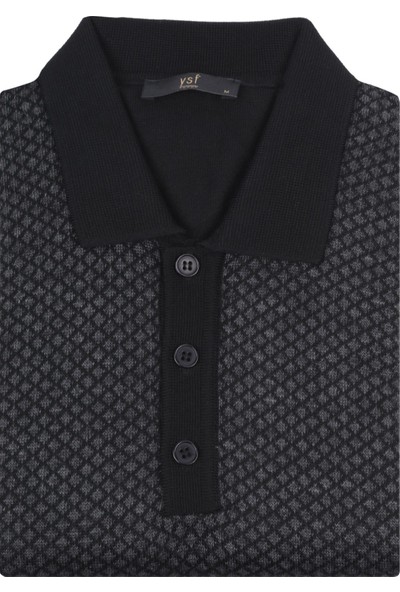Ysf Polo Yaka Desenli Triko 7244