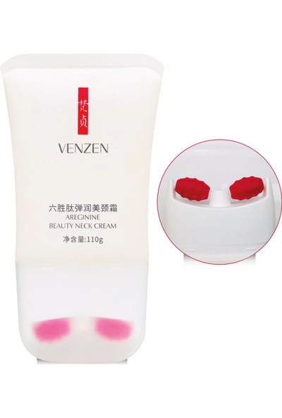 Venzen Botoks Etkili Boyun Çizgisi Giderici ve Sıkılaştırıcı Masaj Aletli Boyun Kremi - 110 gr