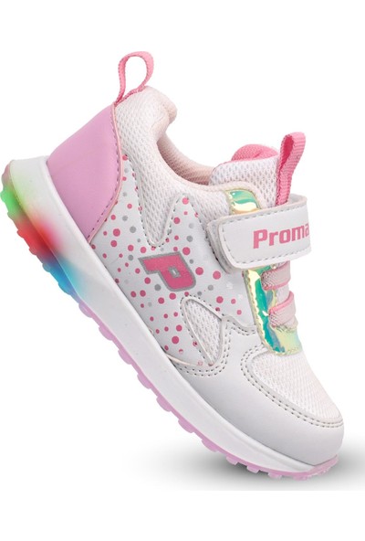 Işıklı Kız Çocuk Bebek Spor Ayakkabı Ortapedik
